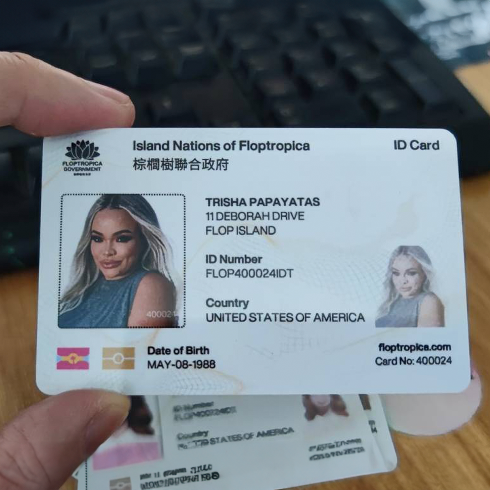 Official Floptropica Id Card